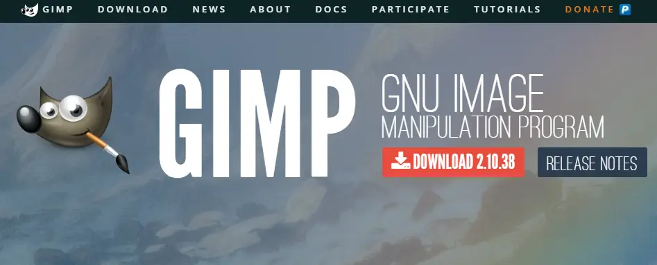 GIMP Photo Editing Software